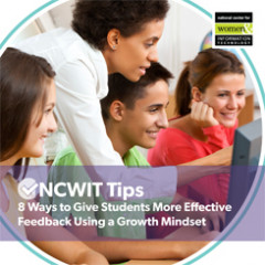 NCWIT Tips: 8 Ways to Give Students More Effective Feedback Using a ...